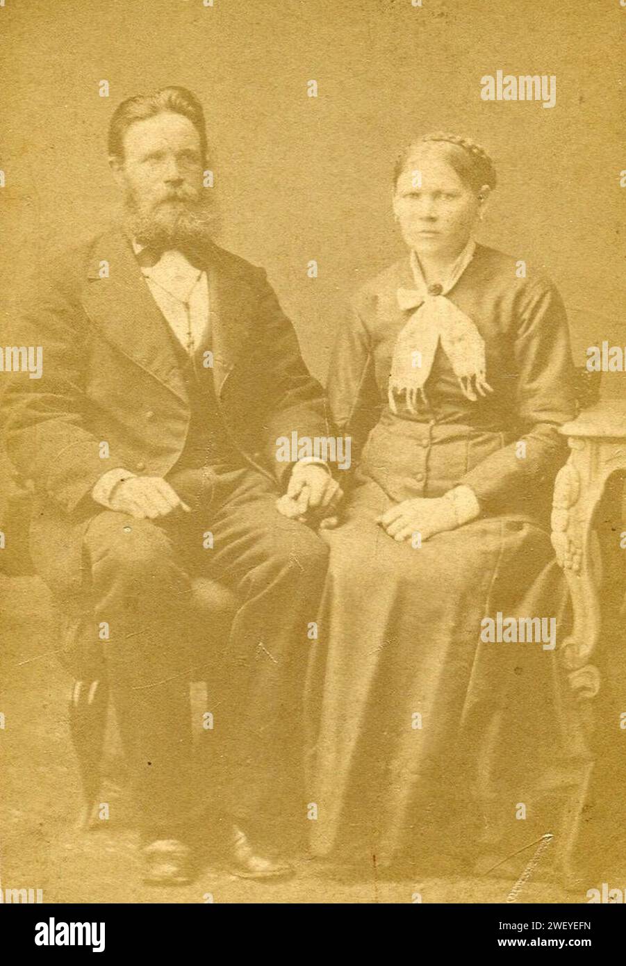 Anders & Sissa Selander c 1880 Stock Photo - Alamy