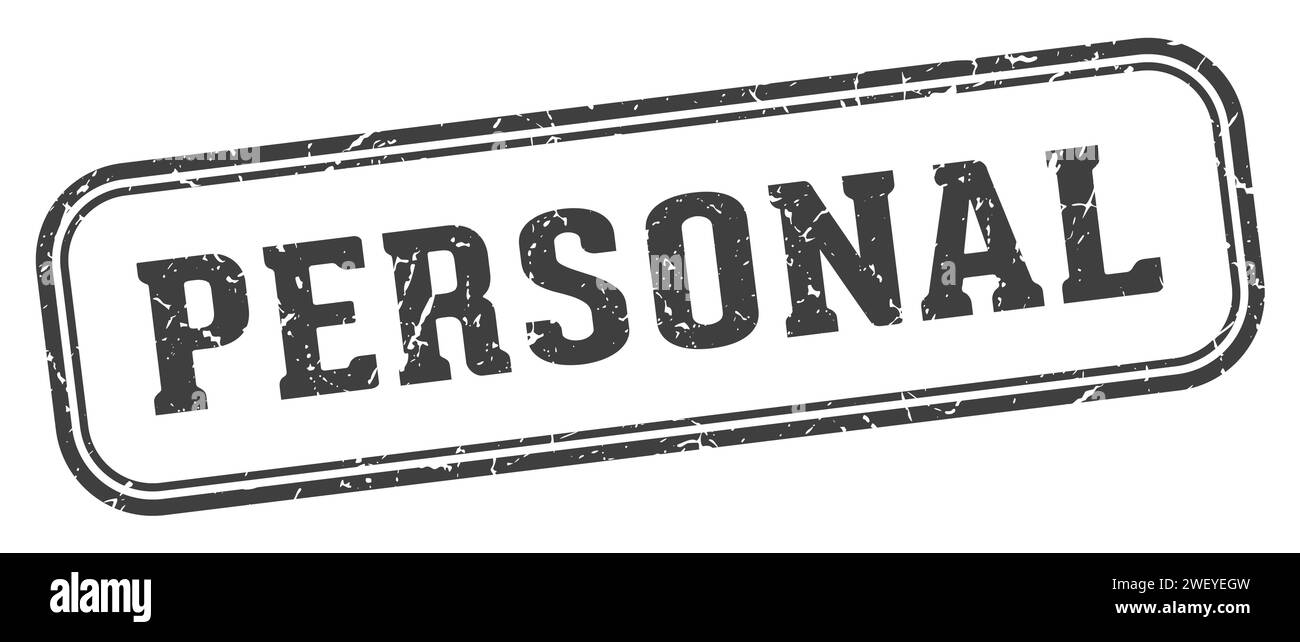 personal stamp. personal rectangular stamp isolated on white background ...