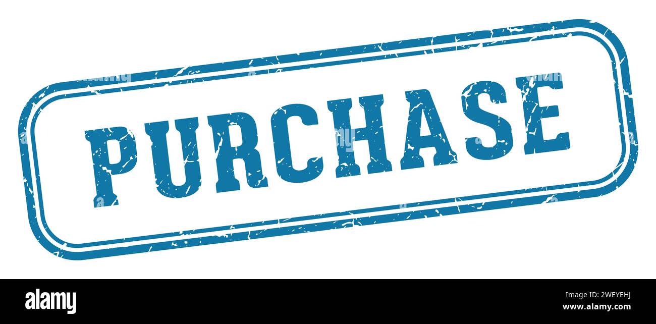 purchase stamp. purchase rectangular stamp isolated on white background Stock Vector Image & Art ...