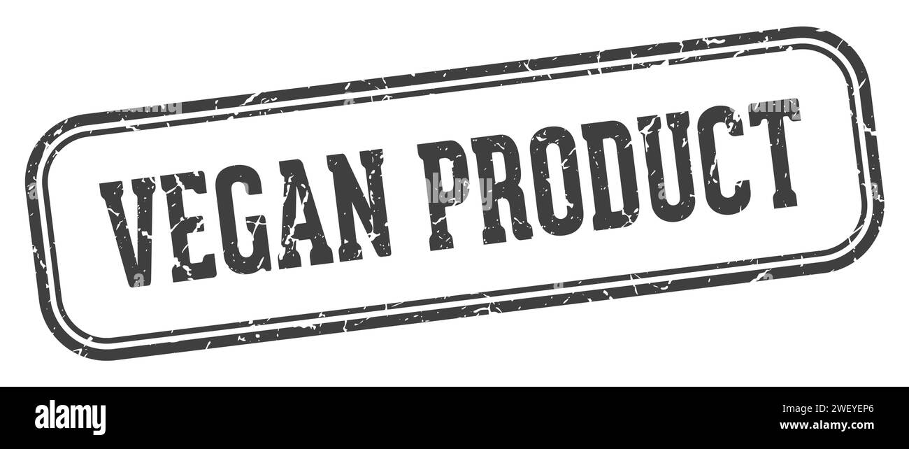 vegan product stamp. vegan product rectangular stamp isolated on white ...