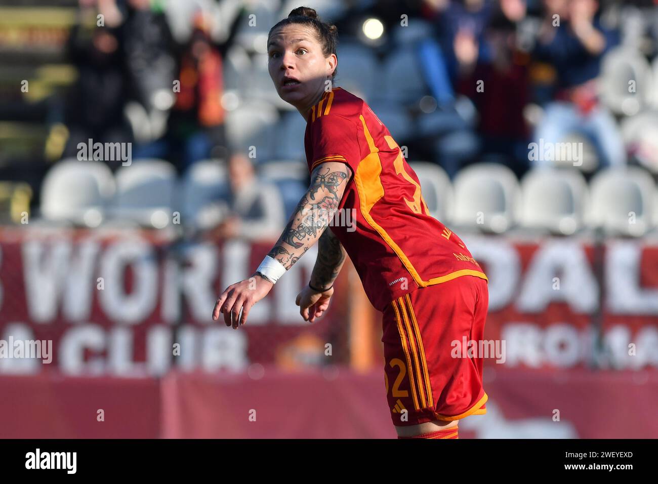 Roma, Lazio. 27th Jan, 2024. Elena Linari of AS Roma woman during the ...