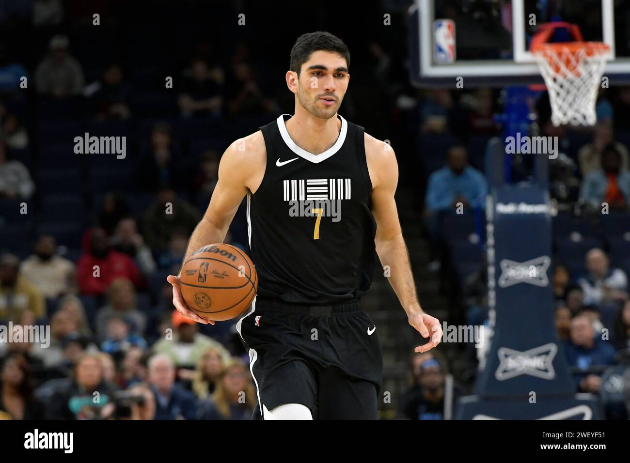 Memphis Grizzlies forward Santi Aldama (7) plays in the first half of ...