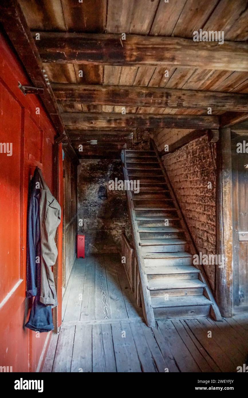 Rectangular and round Hakka Tulou (building made of rammed earth and ...