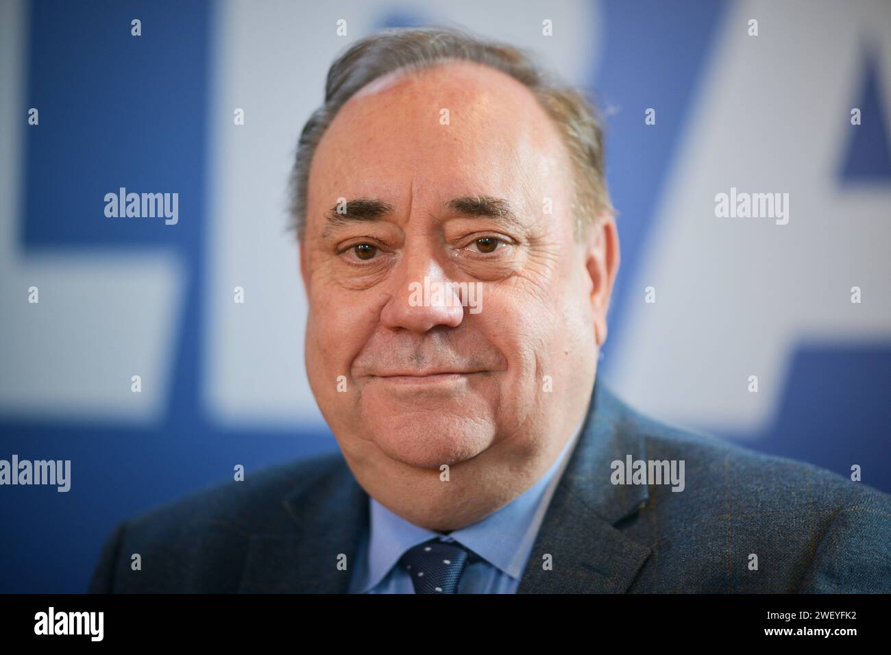 Edinburgh Scotland, UK 27 January 2024. Alex Salmond at the Charteris ...