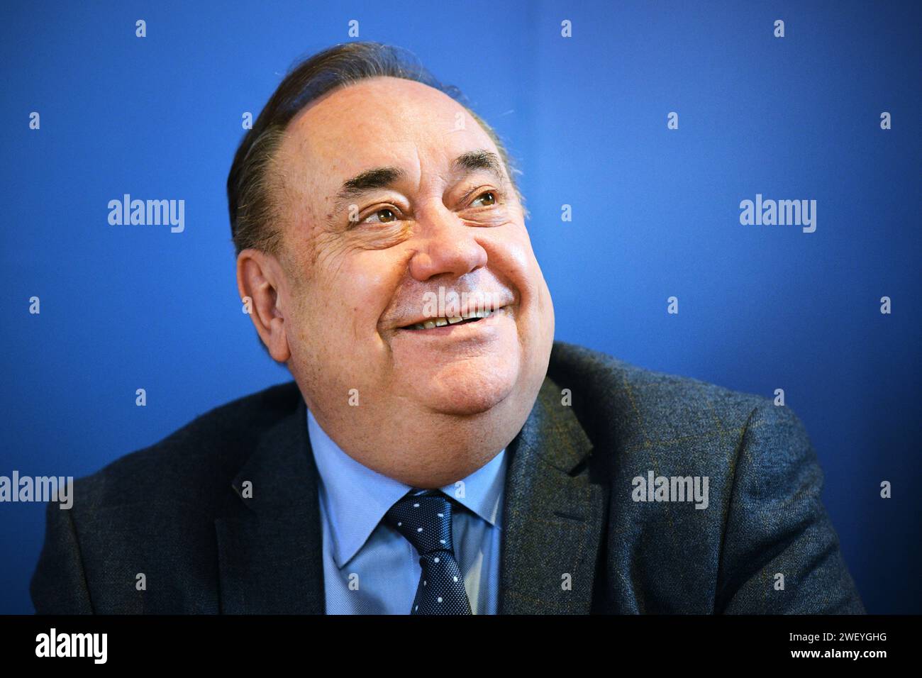 Edinburgh Scotland, UK 27 January 2024. Alex Salmond at the Charteris ...