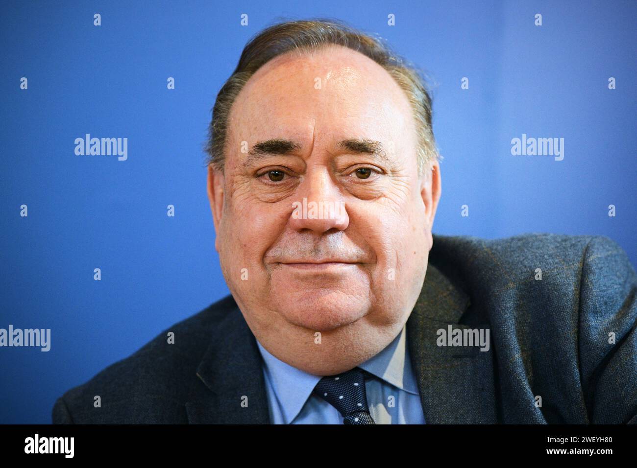 Edinburgh Scotland, UK 27 January 2024. Alex Salmond at the Charteris ...