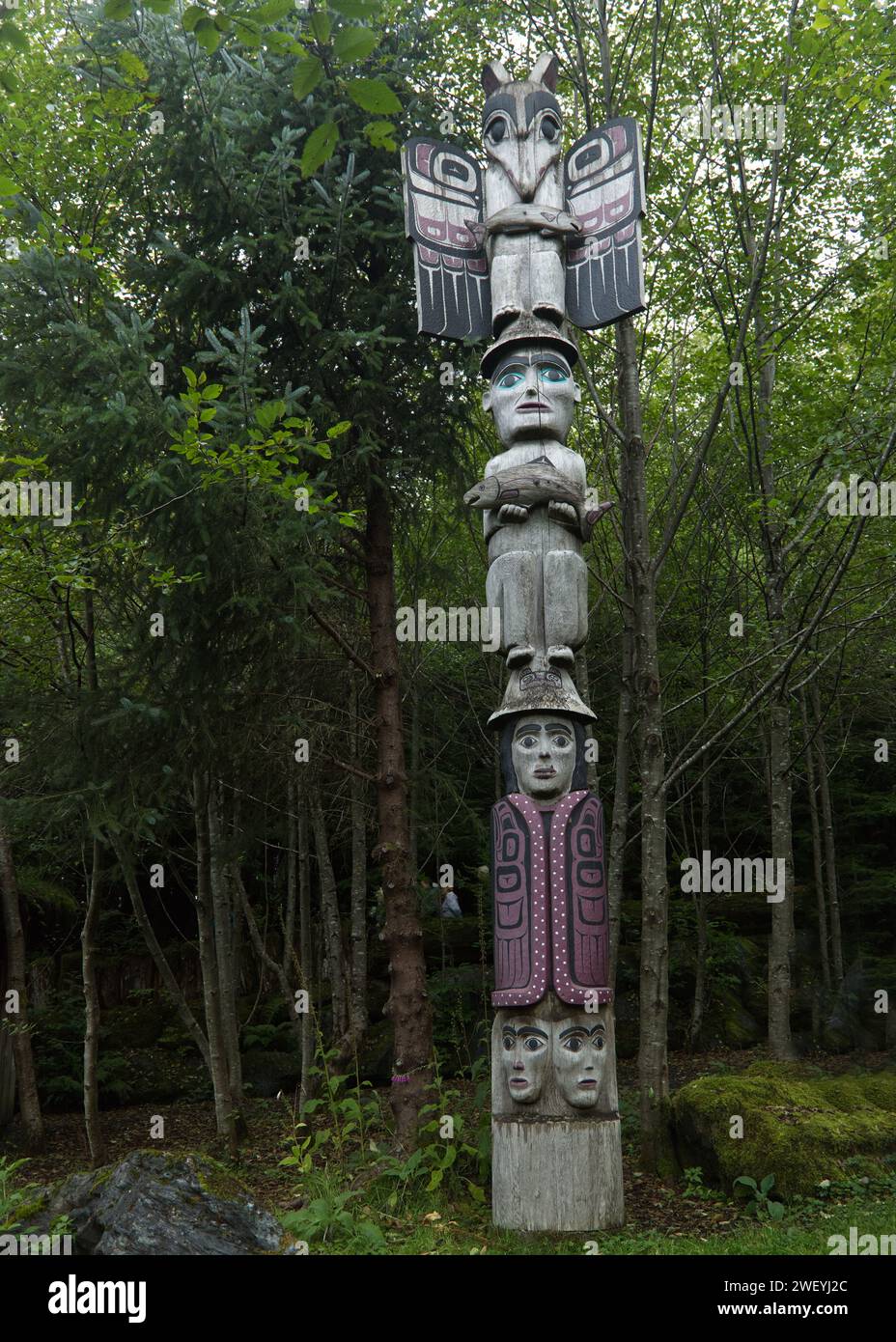 Potlatch, Park, Alaska totem pole Stock Photo - Alamy