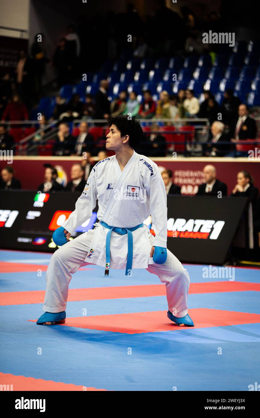 Paris, France. 26th Jan, 2024. Sakiyama Yusei from Japan competes ...