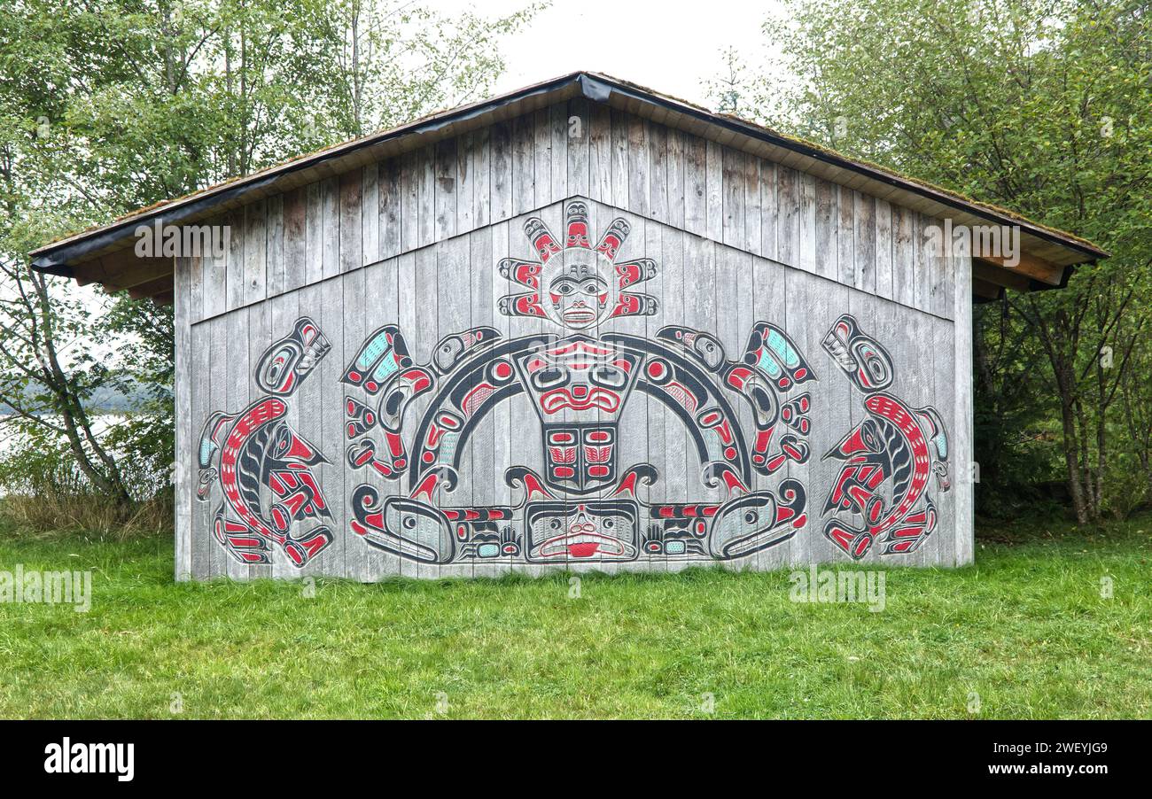 Potlatch, Park, Alaska totem pole Stock Photo - Alamy