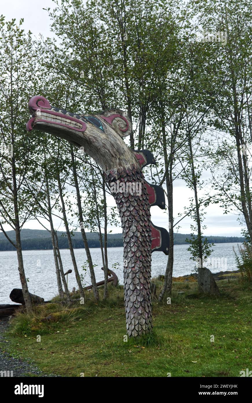 Potlatch, Park, Alaska totem pole Stock Photo - Alamy