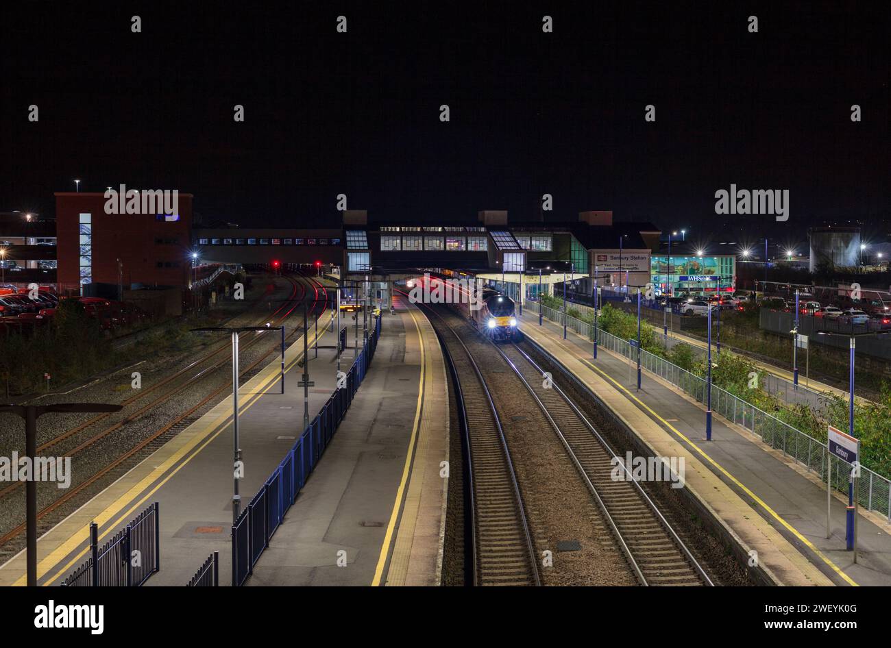 Chiltern railways class 68 locomotive 68015 at Banbury railway station ...