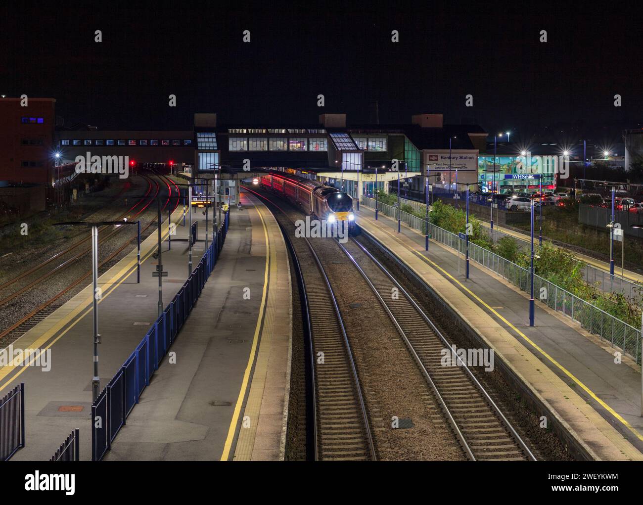 Chiltern railways class 68 locomotive 68015 at Banbury railway station ...