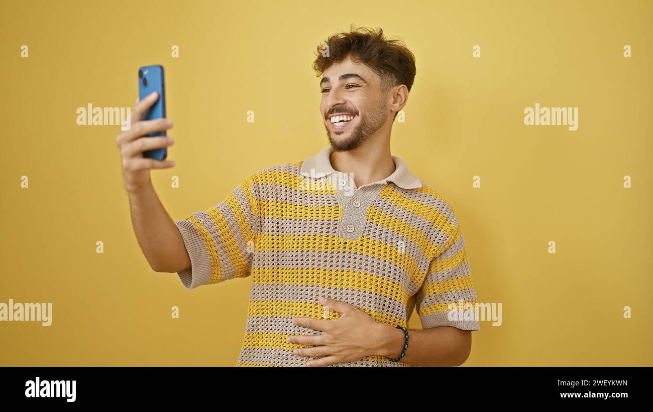 Joyful young arab man confidently hi-res stock photography and images ...