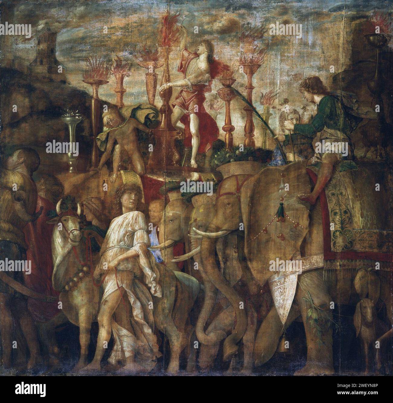 Andrea Mantegna (1431-1506) - The Triumphs of Caesar, 5. The Elephants ...