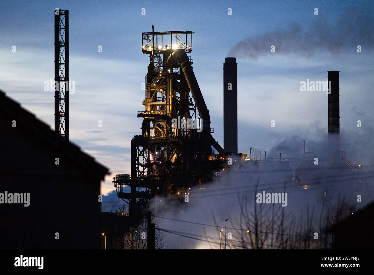 Tata Steel, Port Talbot Steelworks, Port Talbot, Wales, UK Stock Photo ...