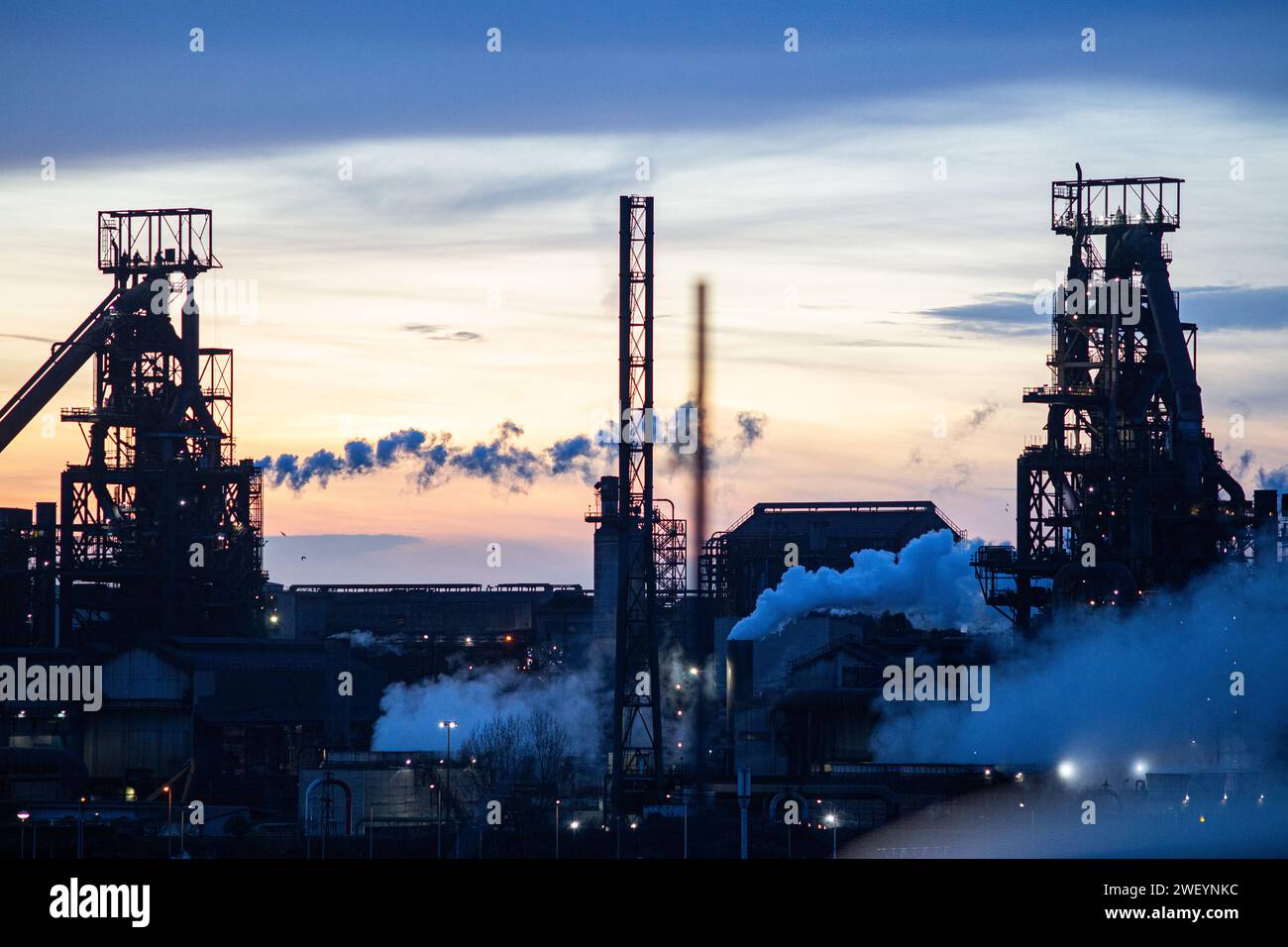 Tata Steel, Port Talbot Steelworks, Port Talbot, Wales, UK Stock Photo ...