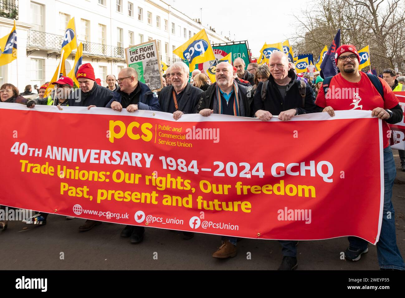 Pcs 40th anniversary gchq banner hi-res stock photography and images ...
