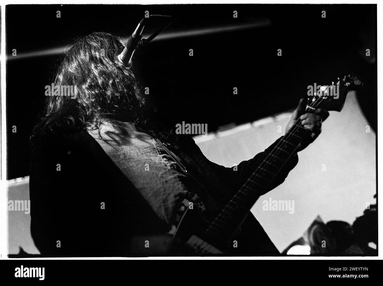 DINOSAUR JR, CONCERT, 1993: J Mascis of Dinosaur Jr playing at Cardiff ...