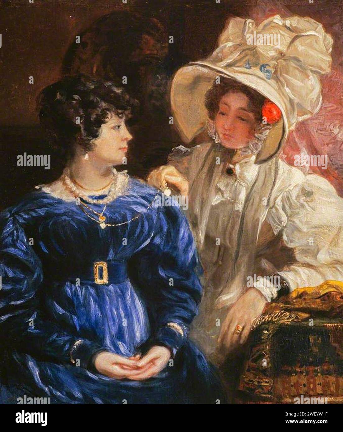 Andrew Geddes (1783-1844) - Portrait of Two Women (said to be Adela ...