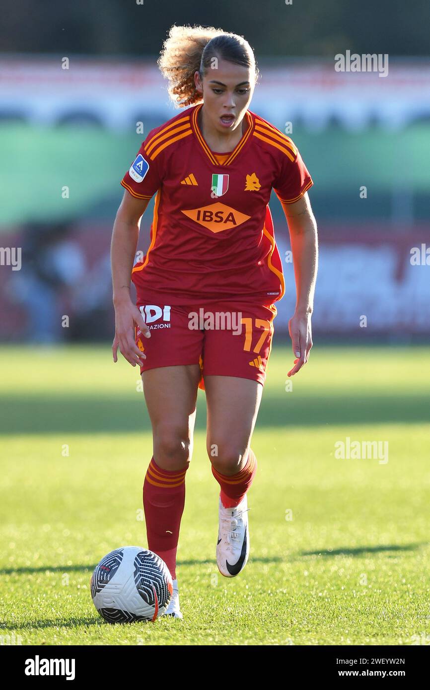 Roma, Lazio. 27th Jan, 2024. Alayah Pilgrim of AS Roma woman during the ...