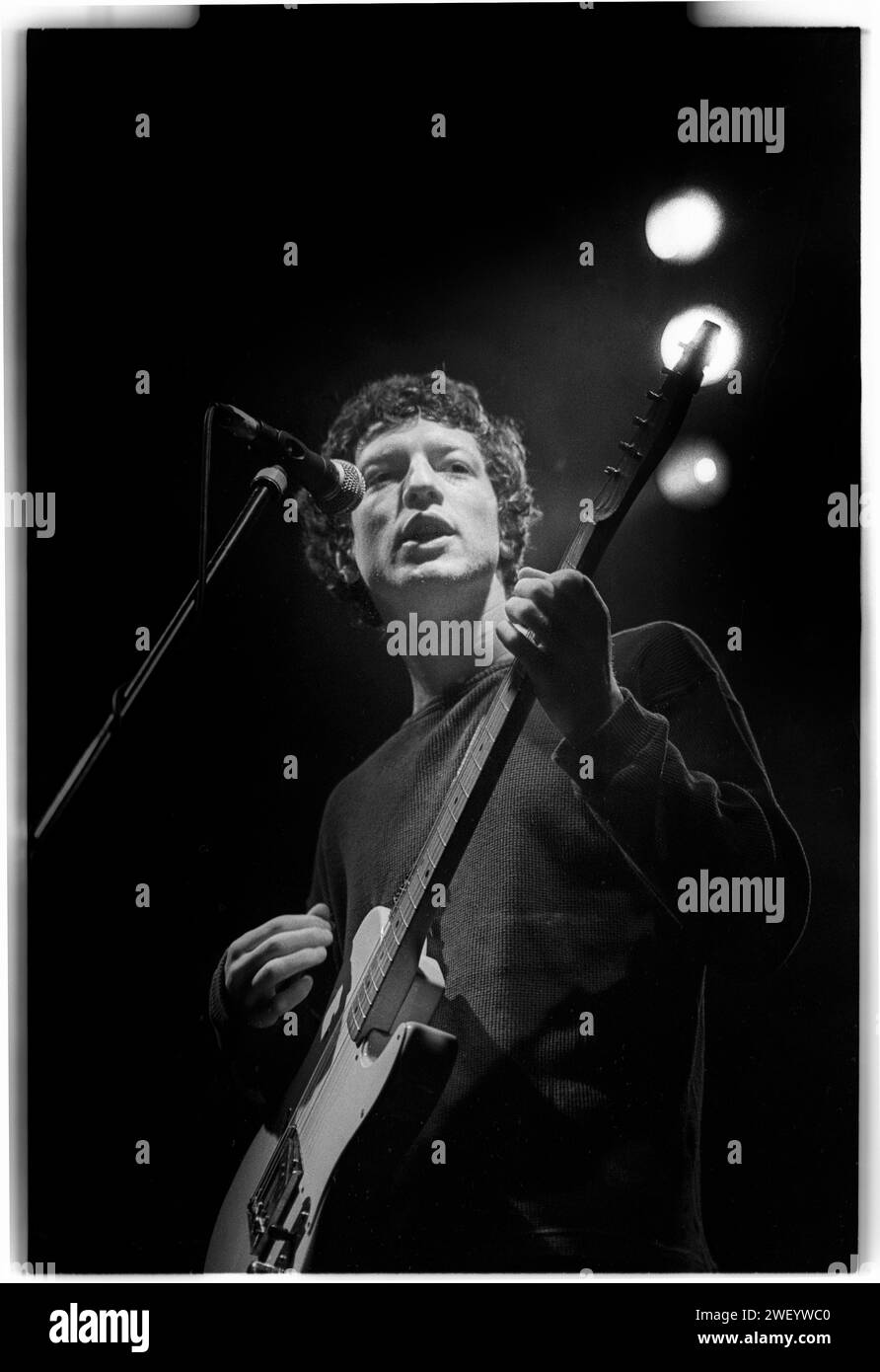 JOHN POWER, CAST, 1996: A young John Power of rock band Cast touring ...