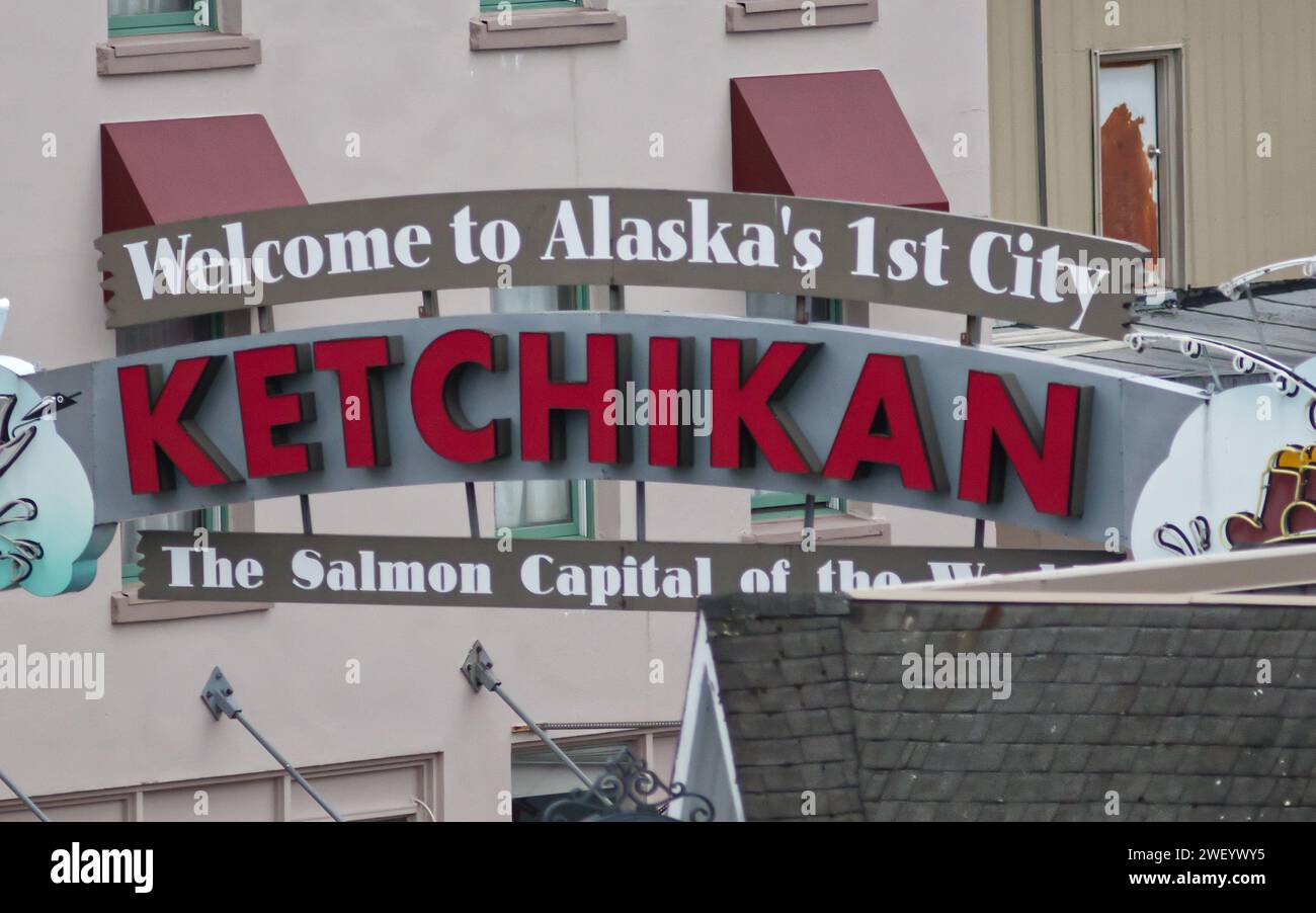 Ketchikan, Alaska Creek Street Stock Photo - Alamy