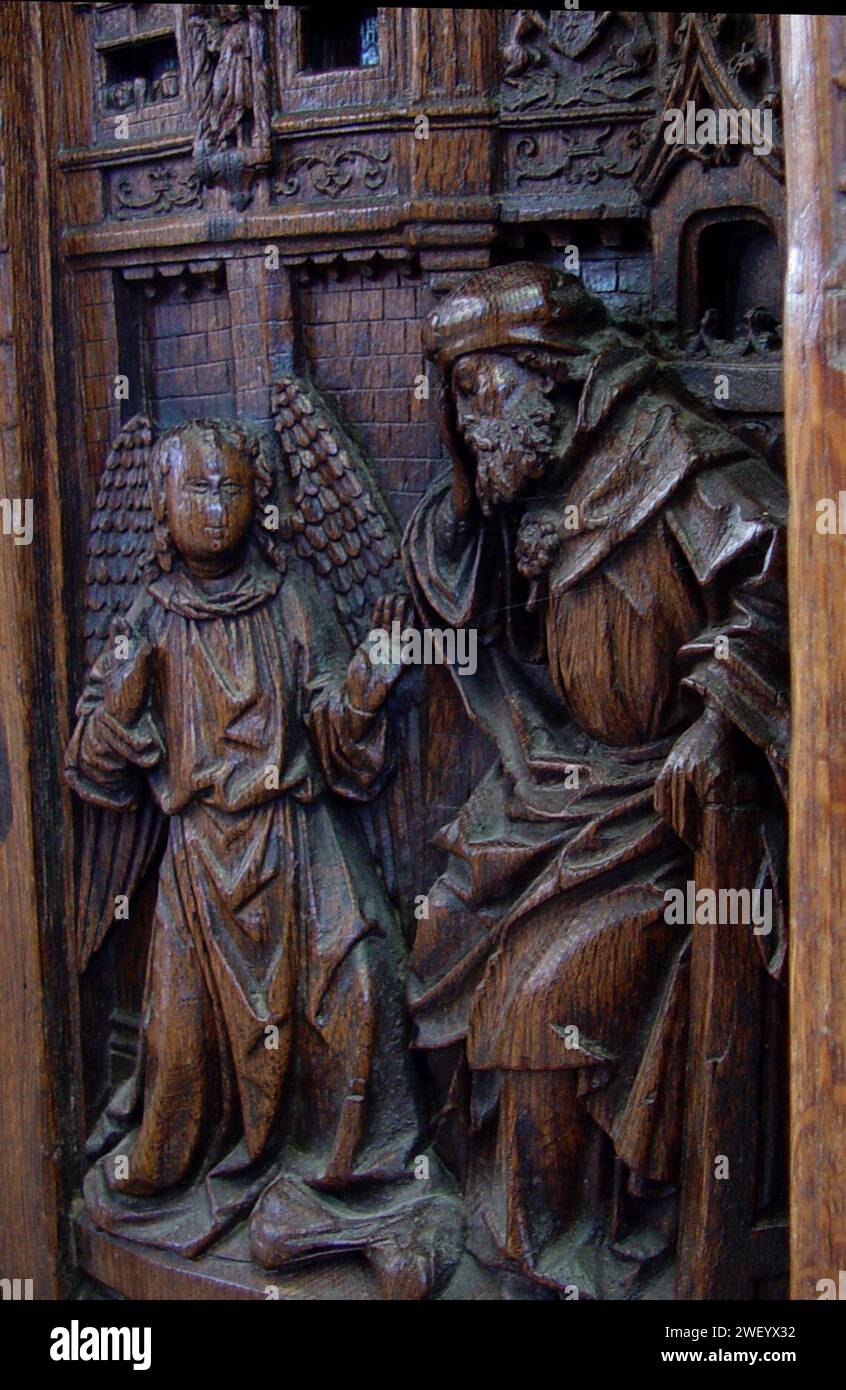 Angel Appears to Joseph - Vanderbilt ACT - Amiens13 Stock Photo - Alamy