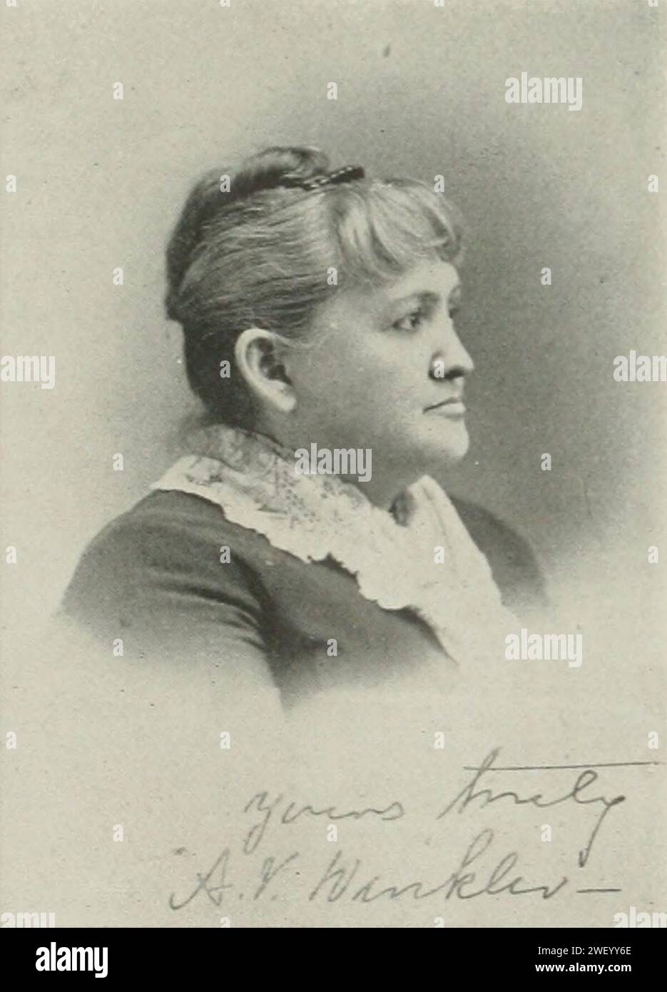 ANGELINA VIRGINIA WINKLER A woman of the century (page 800 crop Stock ...