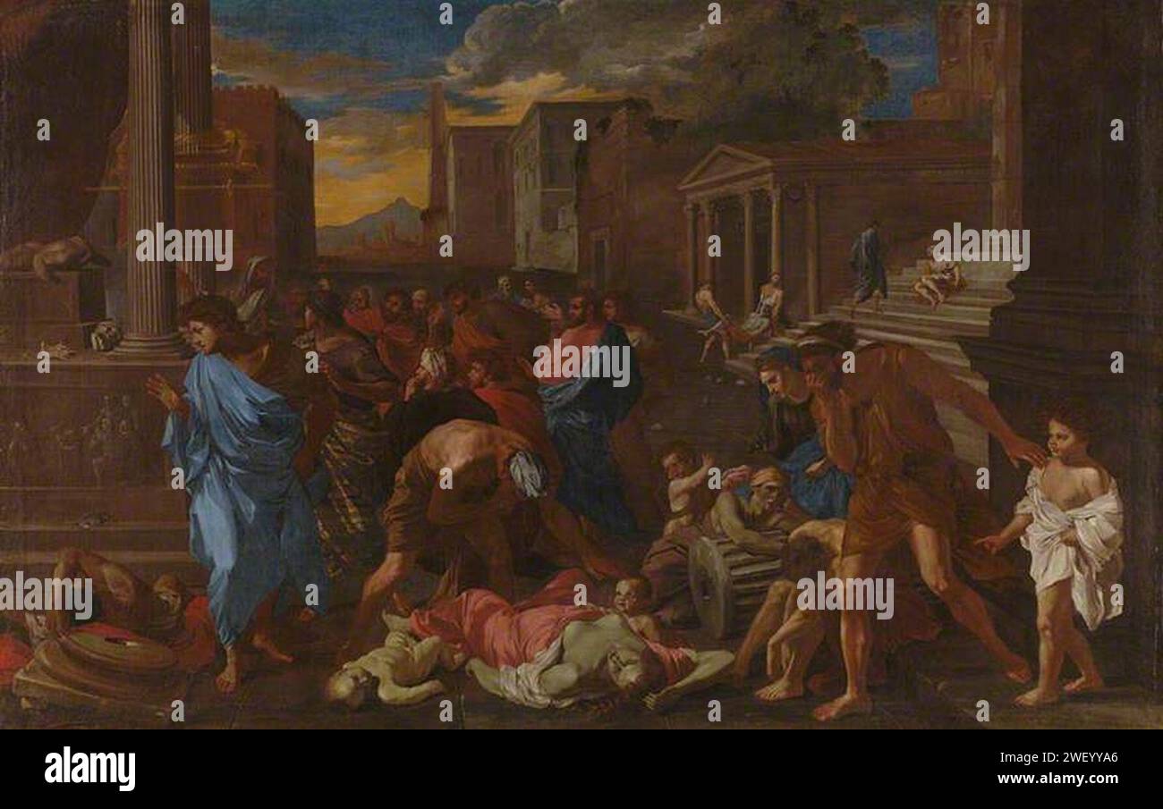 Angelo Caroselli (1585-1652) - The Plague at Ashdod (after Nicolas ...
