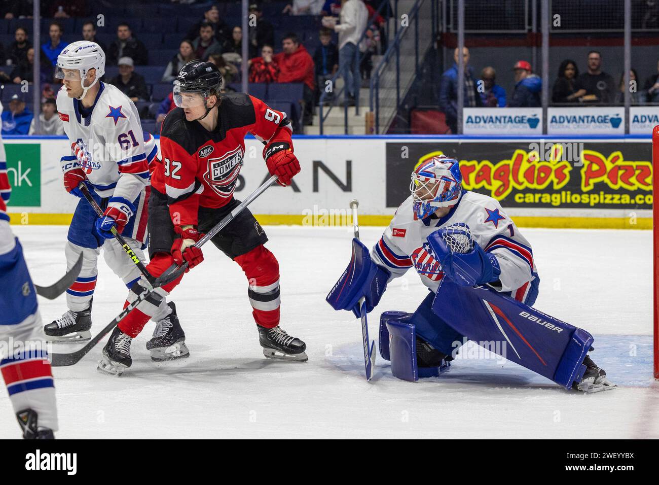January 26th, 2024: Rochester Americans goaltender Devin Cooley (1 ...