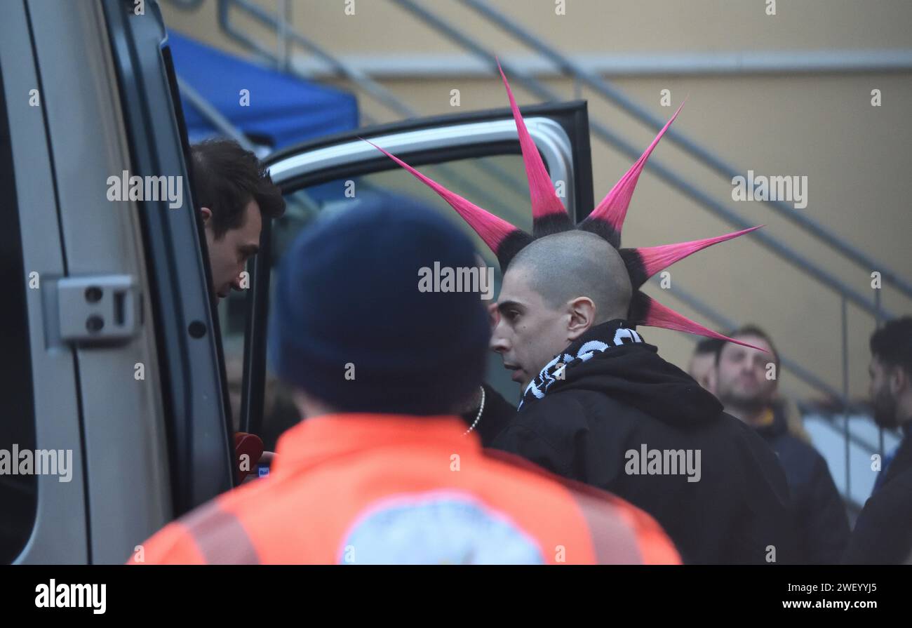 Sanremo, Italy. 27th Jan, 2024. Sanremo, rehearsal day for the 2024 La ...