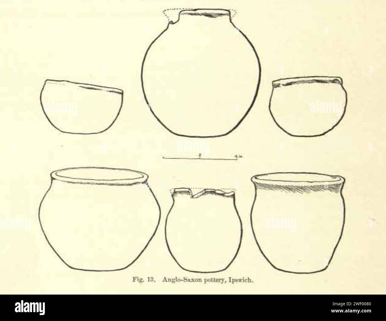 Anglo-Saxon Pottery Ipswich Layard 1907 24471 0052 Stock Photo - Alamy