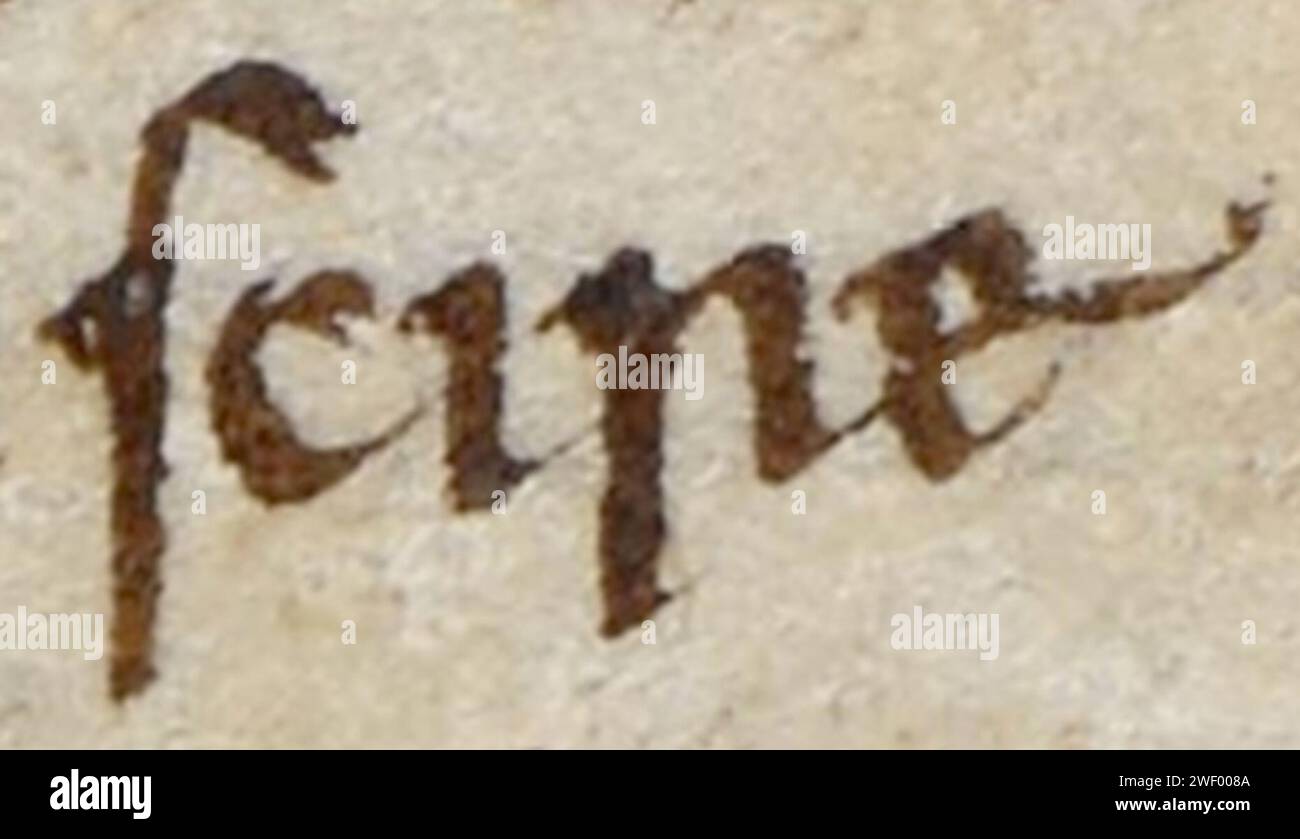 Anglo-Saxon Chronicle - scire Stock Photo - Alamy