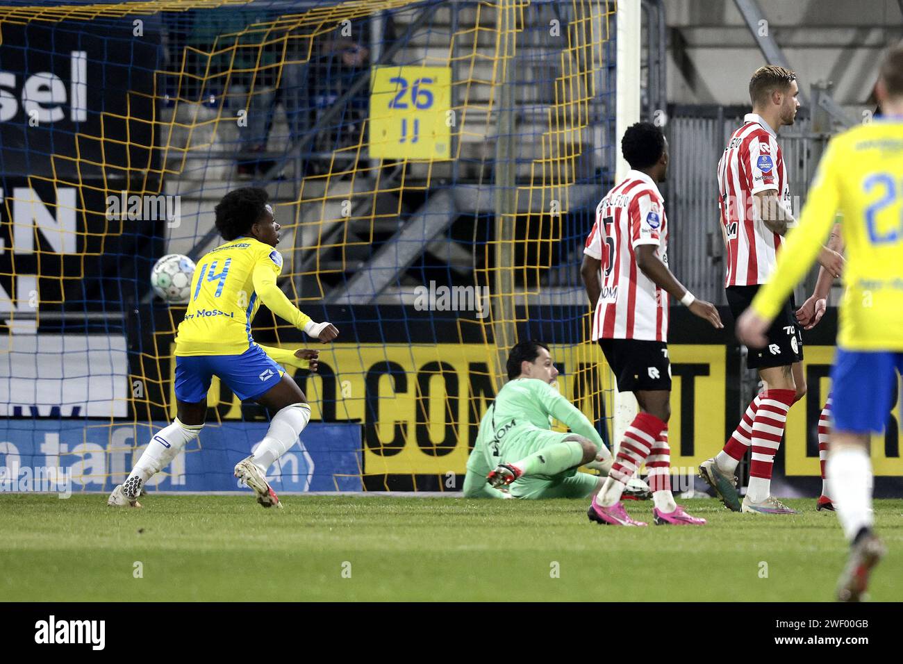 WAALWIJK - Arno Verschueren of Sparta Rotterdam scores own goal during ...