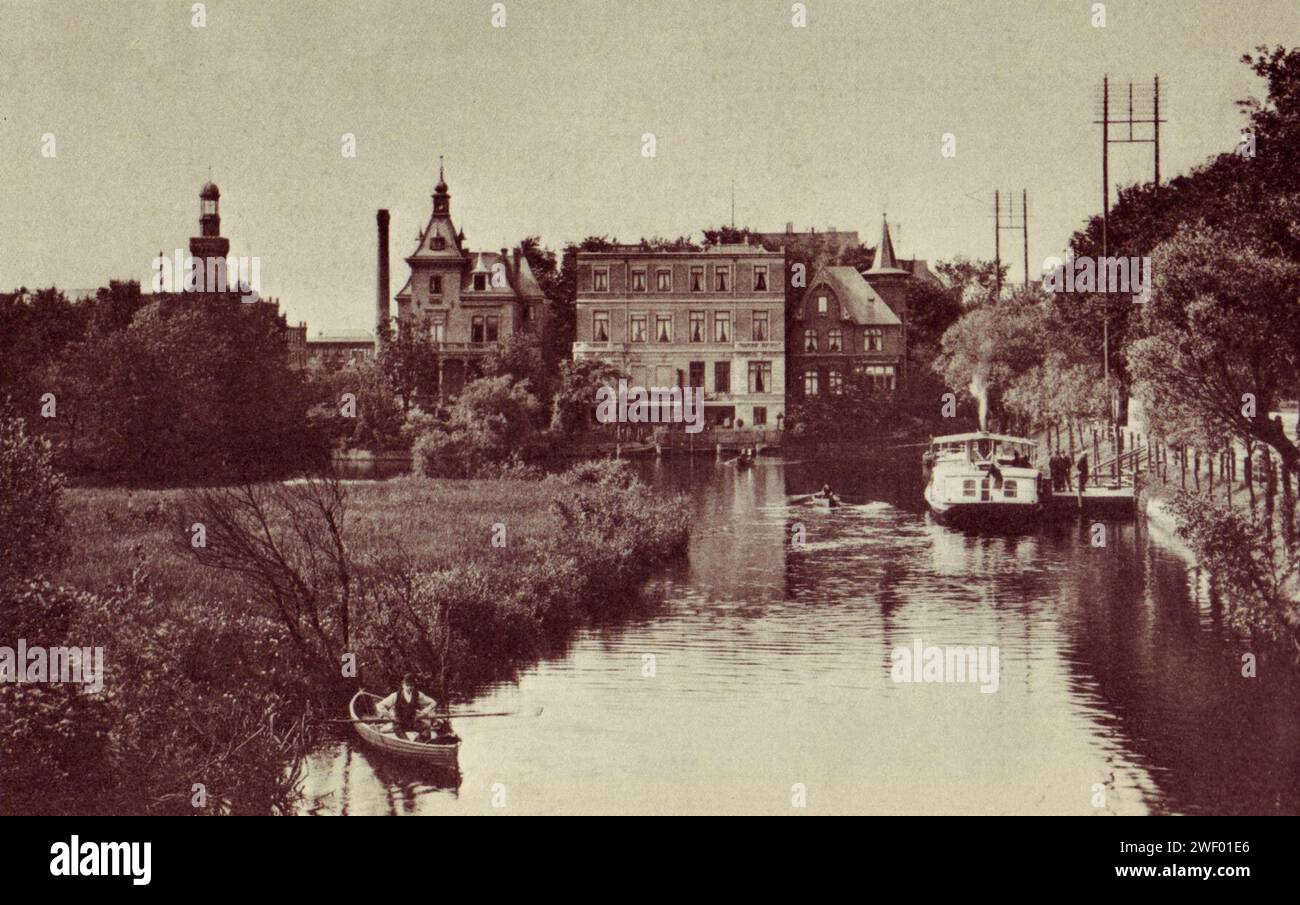 Anleger Mühlenkamp um 1890 Stock Photo - Alamy