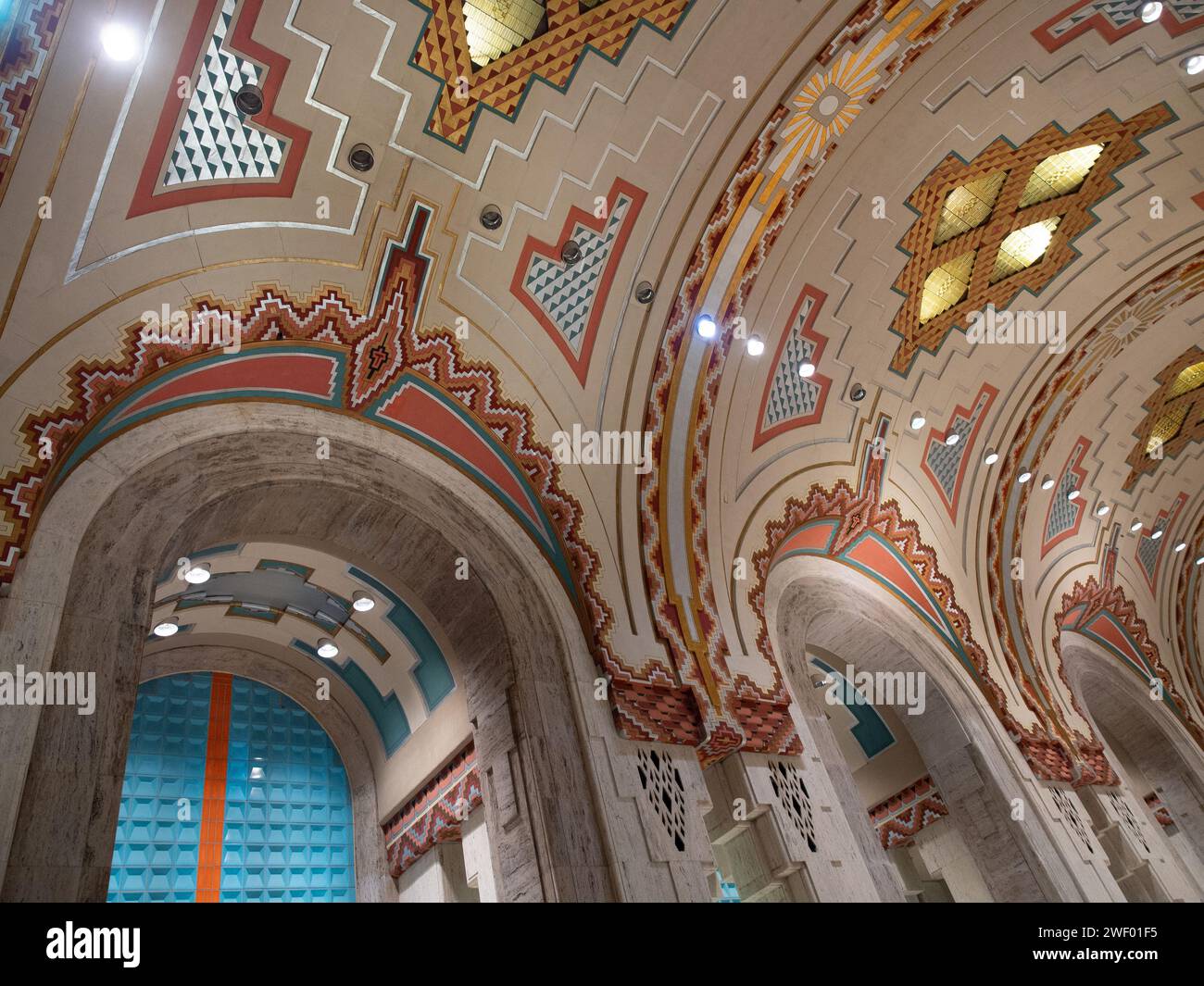 Amazing tiles and mosaics in The Guardian Building, Downtown Detroit ...