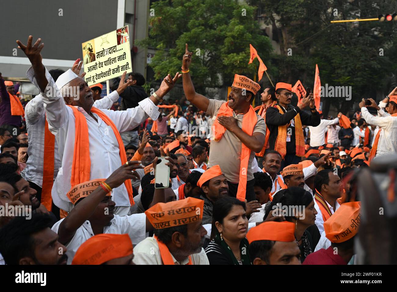 NAVI MUMBAI, INDIA - JANUARY 27: Huge Crowd gather at Chhatrapati ...
