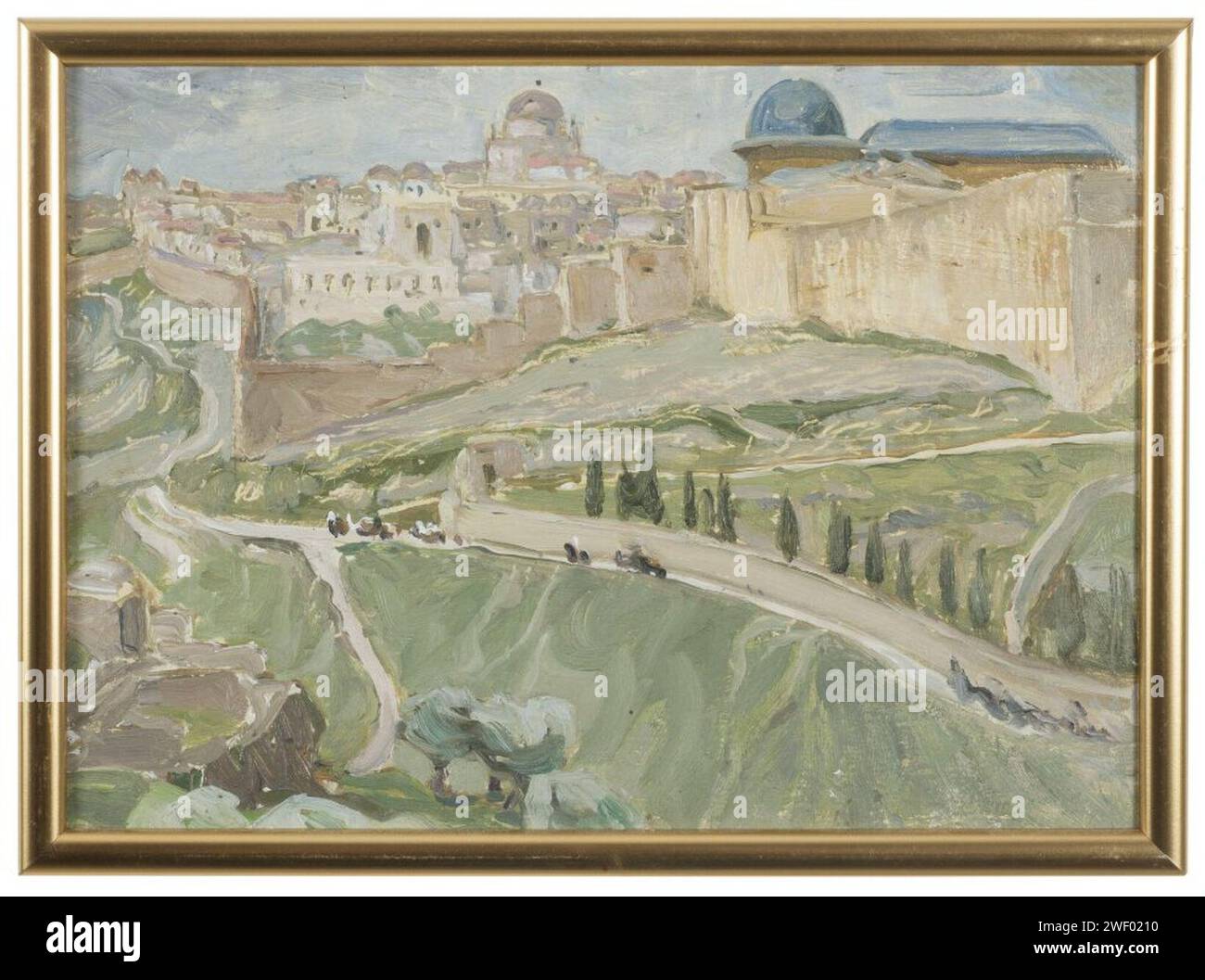 Anna Boberg - By Jerusalem. Study Stock Photo - Alamy