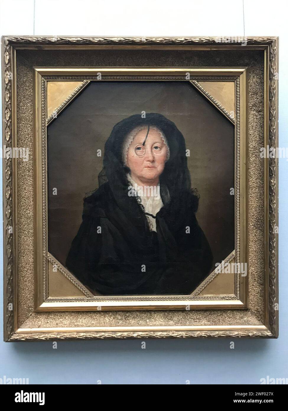 Anna Dorothea Therbusch - Self-portrait with a monocle Stock Photo - Alamy