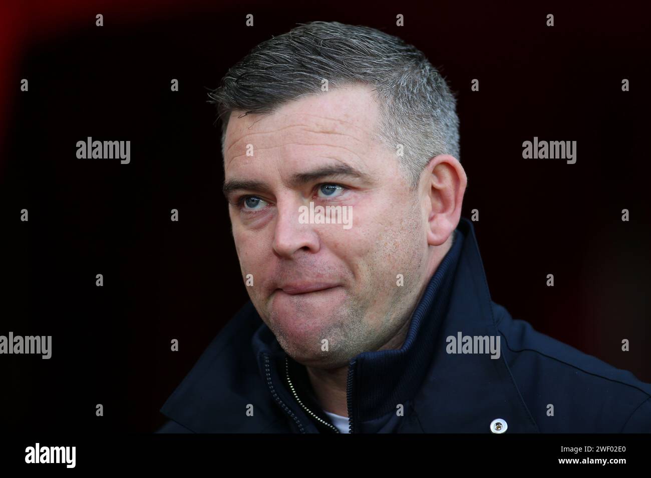 Stoke City Manager Steven Schumacher during the Sky Bet Championship ...