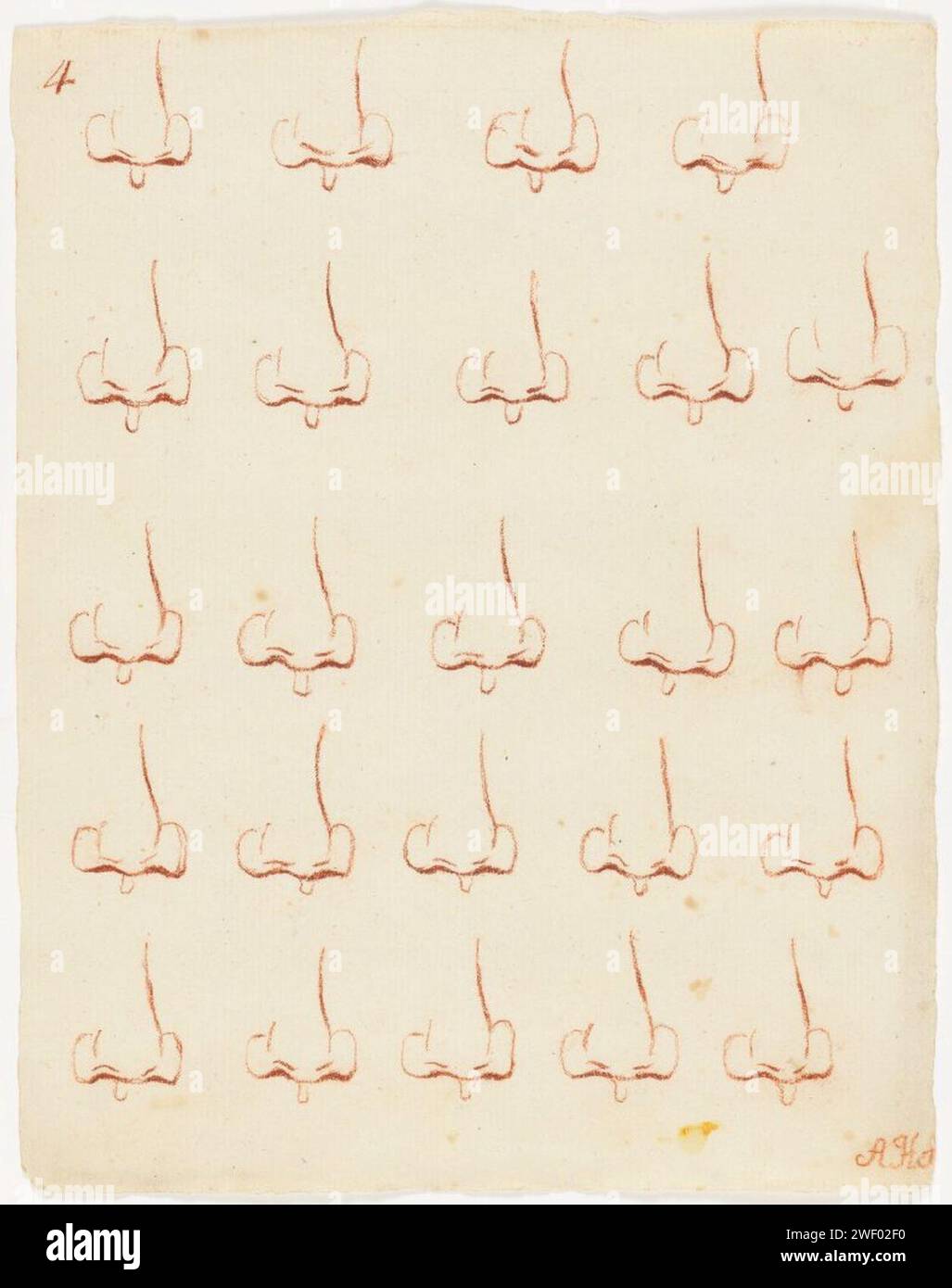 Anna Helena Alströmer - Study of noses, nr 4 Stock Photo - Alamy