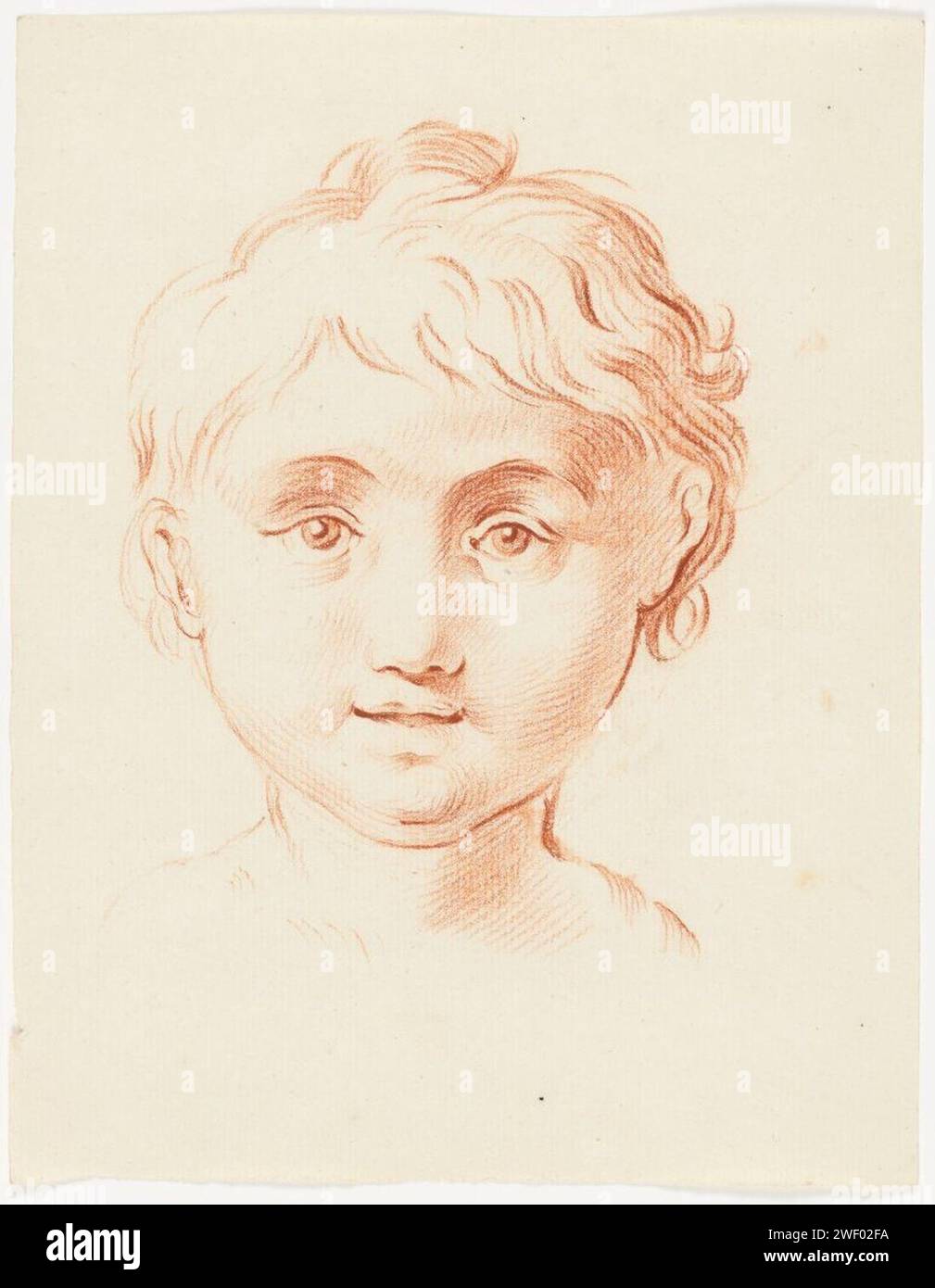 Anna Helena Alströmer - Study of a child’s face in front Stock Photo ...