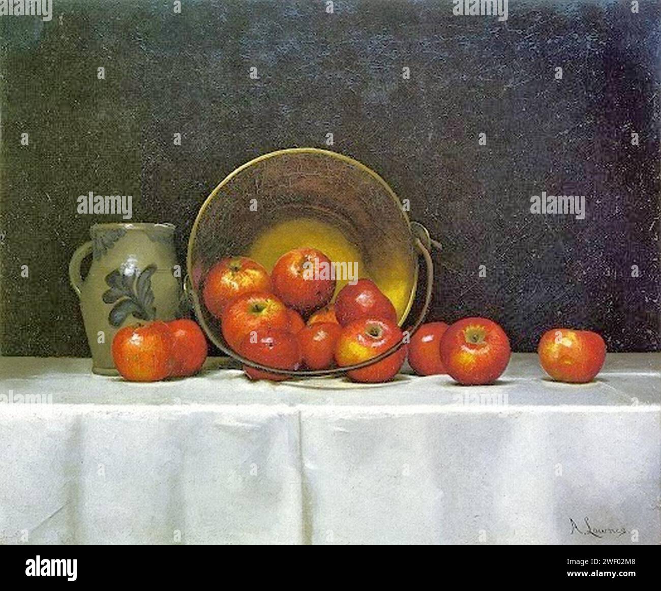 Anna Lownes-Study of Apples c 1884-1889 Stock Photo - Alamy