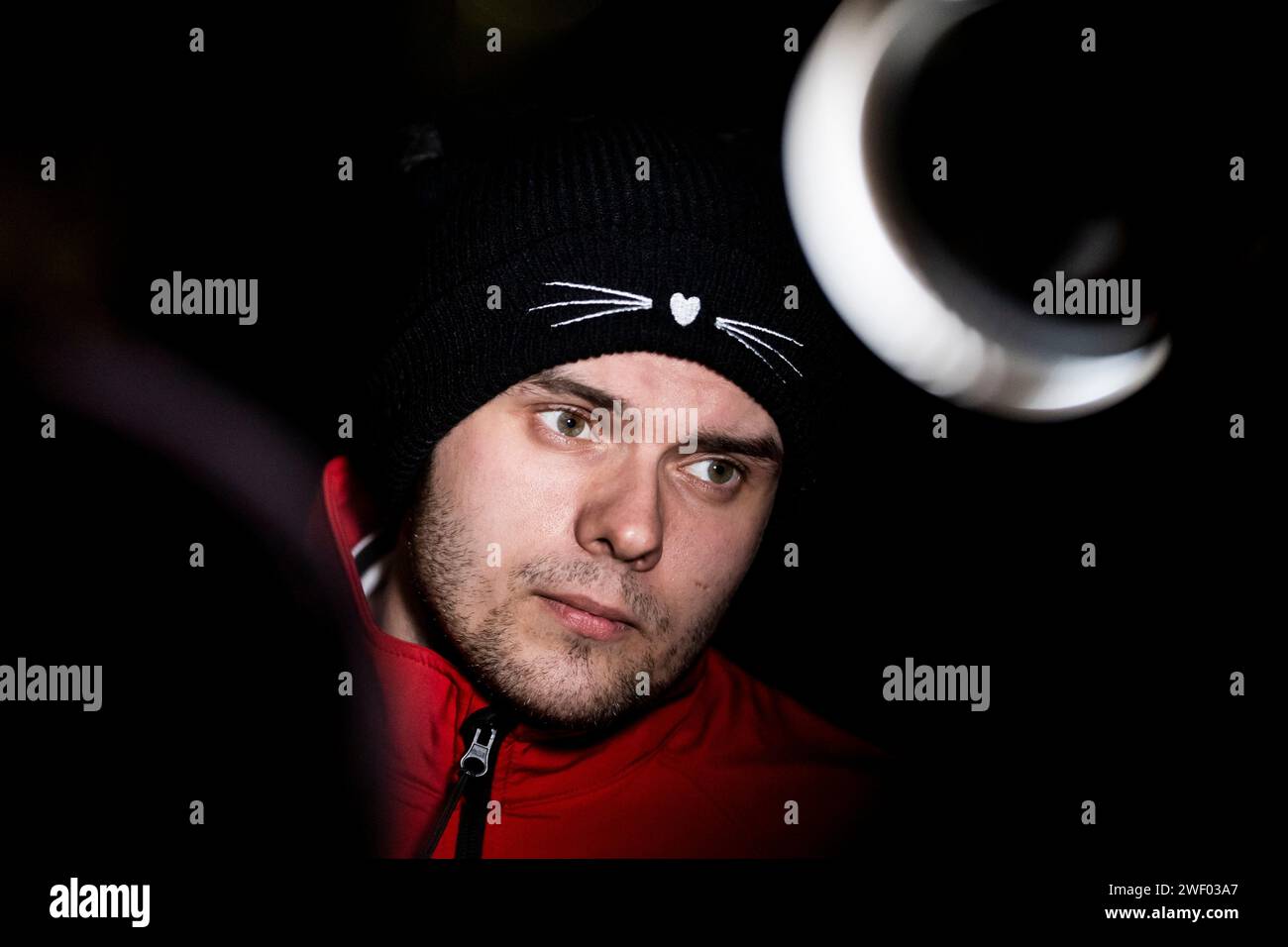 Gap, France. 27th Jan, 2024. GRYAZIN Nikolay, Citroen C3 Rally2 ...