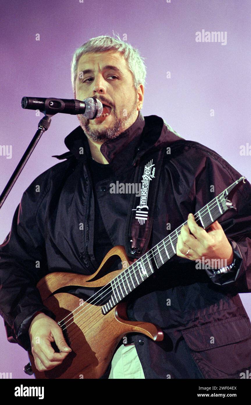 Mantova Italy 1997-06-05: Pino Daniele, Italian singer, concert live ...