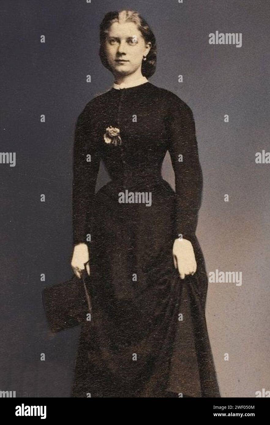 Anne Agnes Willoughby in riding habit, 1860s Stock Photo - Alamy