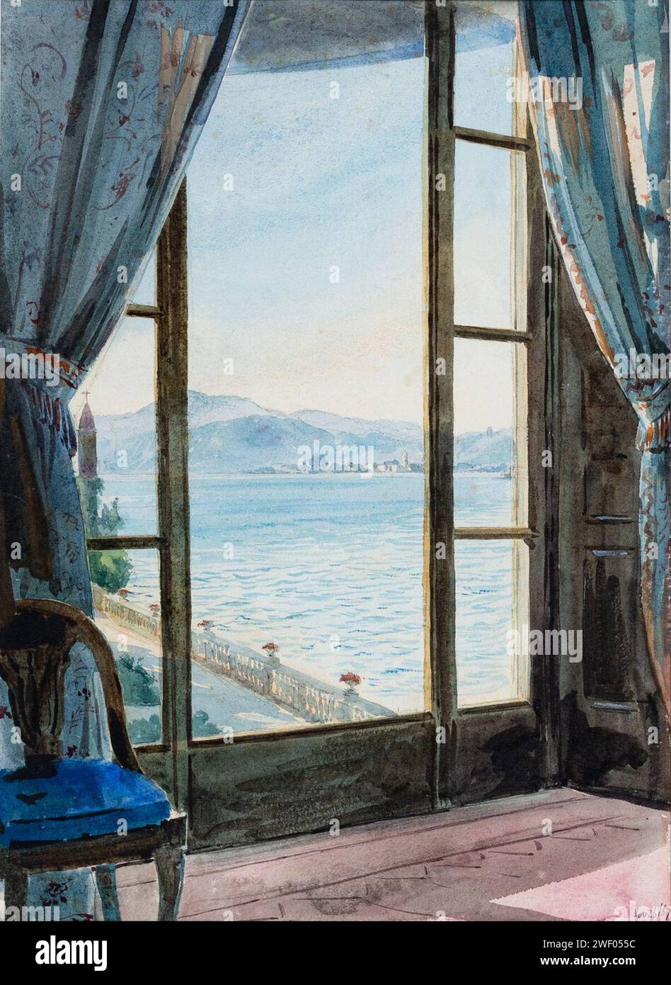 Anne Blunt - Blunt-Crop-97996 - Window onto an Italian lake - 1867 ...