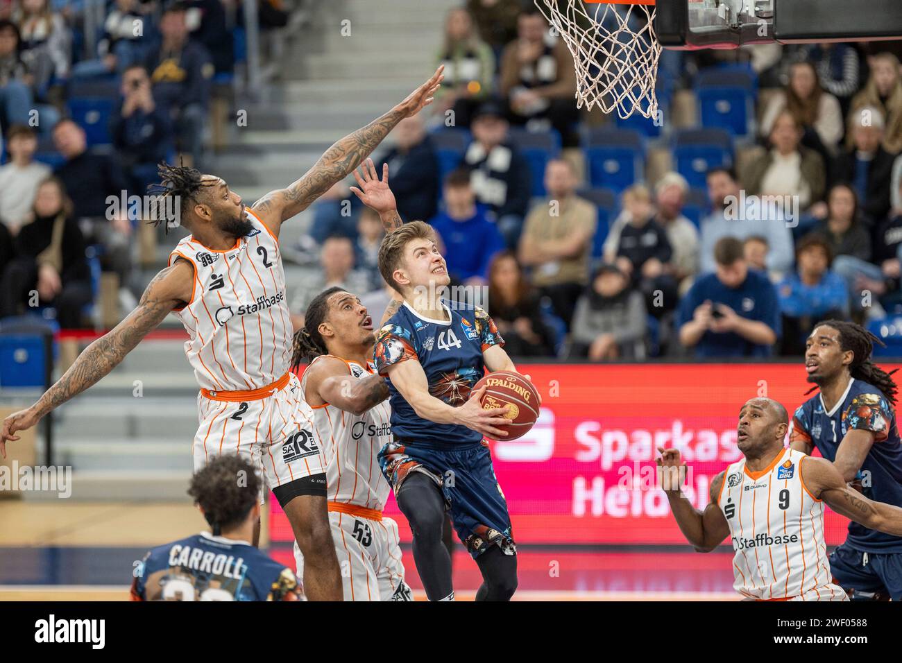 Heidelberg, Deutschland. 27th Jan, 2024. Jeff Garrett (NINERS Chemnitz ...