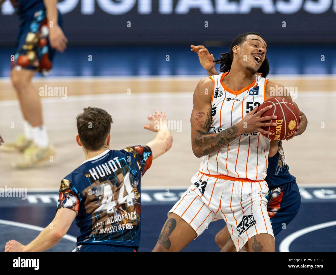 Heidelberg, Deutschland. 27th Jan, 2024. Bennet Hundt (MLP Academics ...