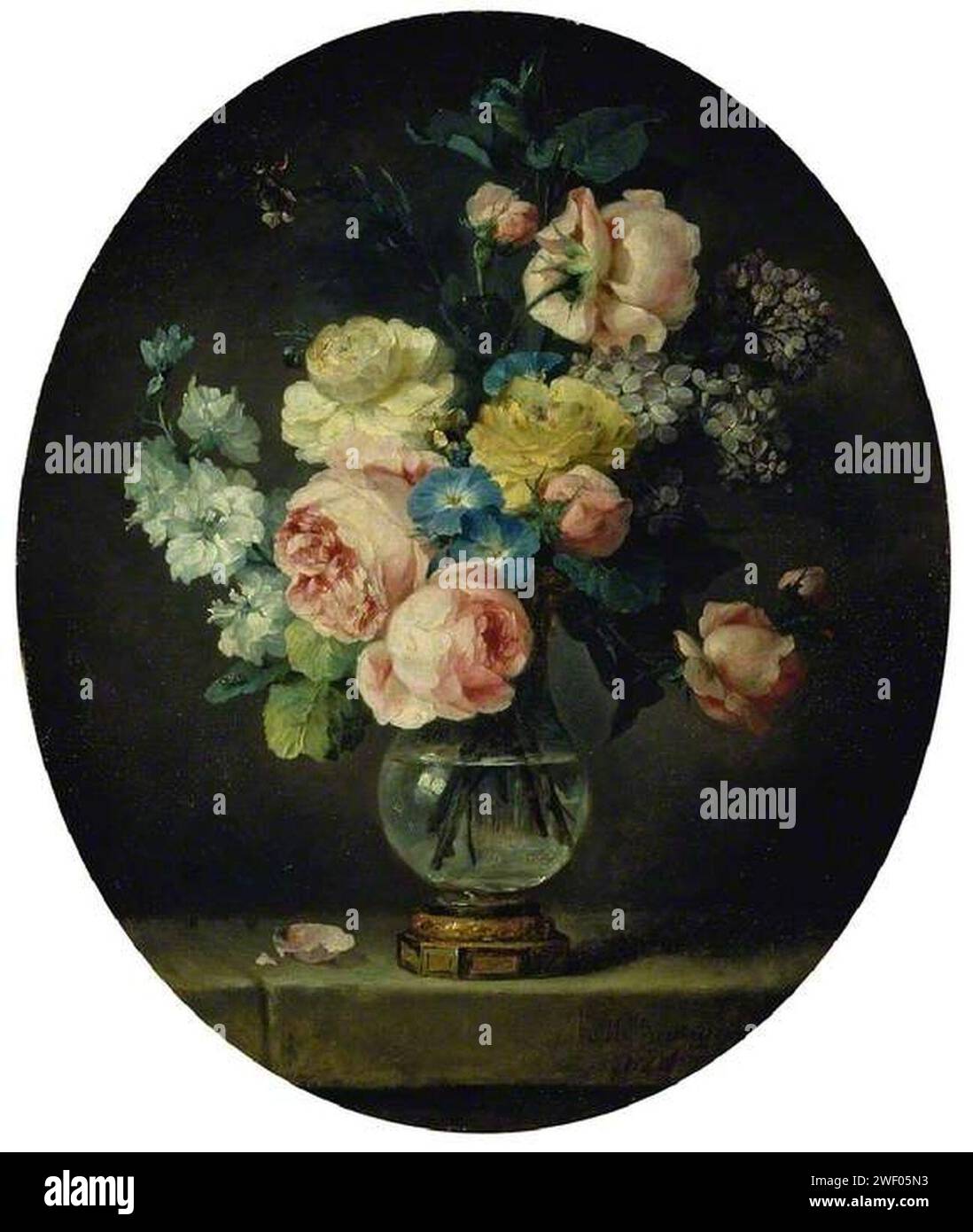 Anne Vallayer-Coster (1744-1818) - A Vase of Flowers Stock Photo - Alamy